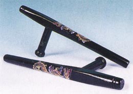 Black Tonfa with Dragon Design - 20" – Wing Lam Enterprises