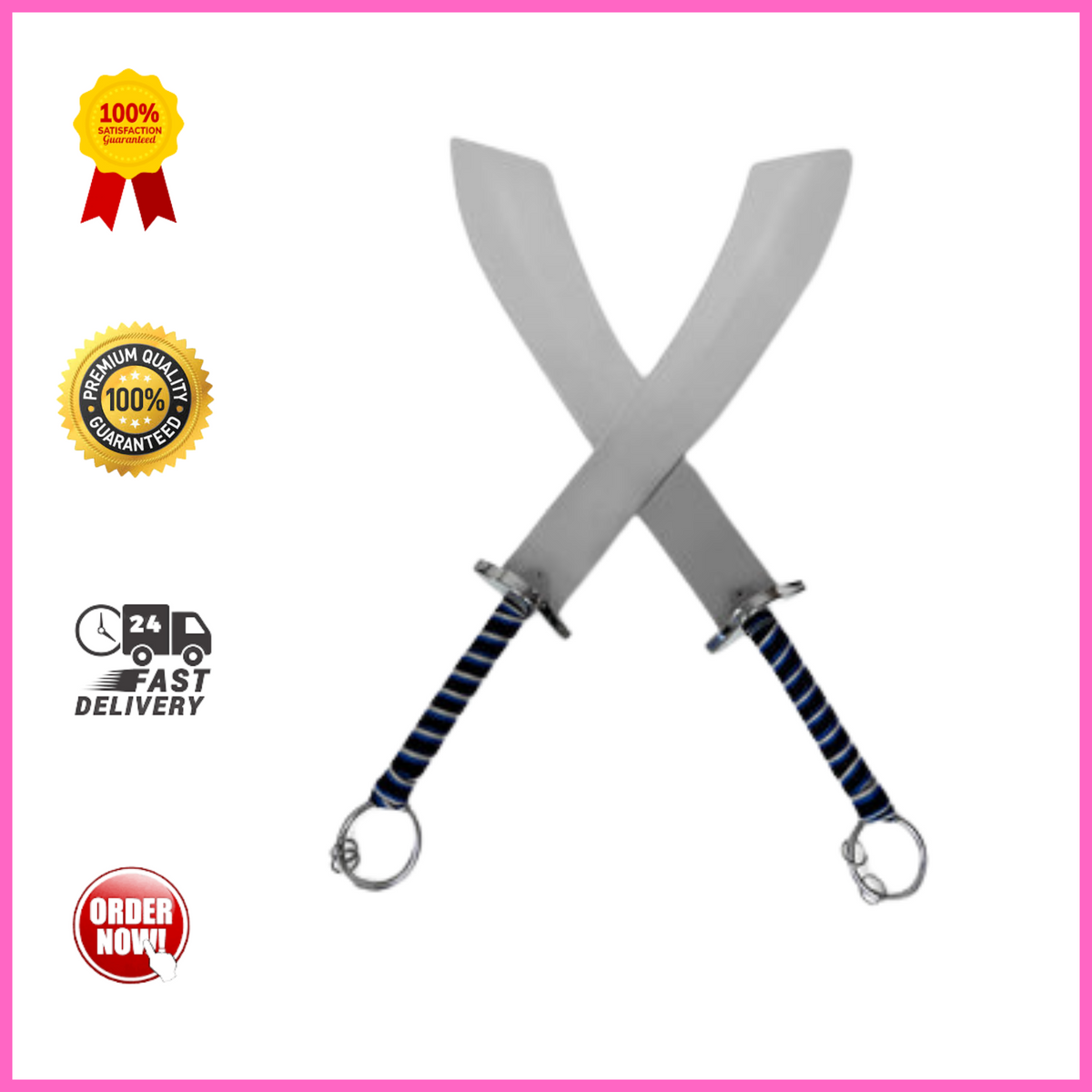 Double Head Choppers Aluminum Blade Kung Fu Antique Swords – Wing Lam ...