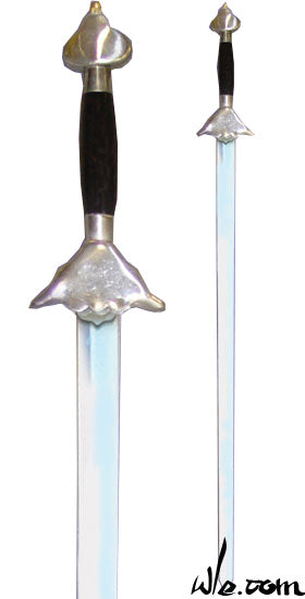 Chromed Steel Straight Sword without Sheath – Wing Lam Enterprises